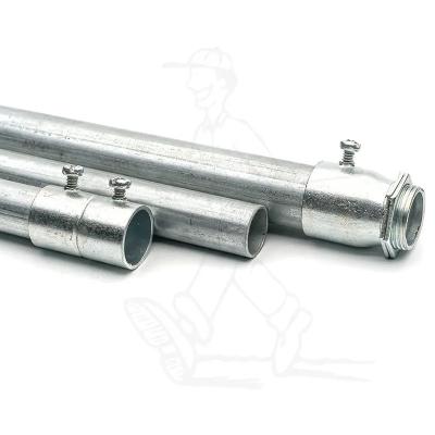 China Industrial Outdoor Metal Electrical Conduit Rust Proof 1/2 Inch X 10 Emt Conduit for sale