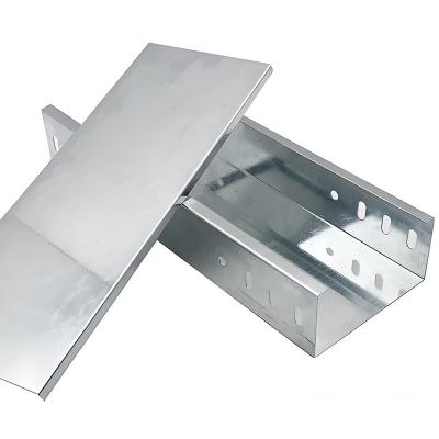 China 2 Inches Depth Galvanized Finish Metal Cable Tray For Commercial Buildings for sale