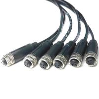 China Customized M12 Sensor Wiring Harness Cable Assemblies For Data Communication Transmission for sale