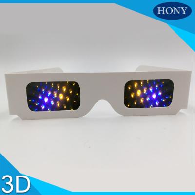 China De meeste Populaire 3d Vuurwerkglazen ontruimen 13500 Diffractieeffect Huisdierenmaterialen Te koop