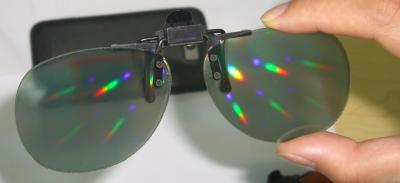 China Het volledige van het Vuurwerkglazen van het Kleuren Plastic Kader 3D Wegwerpproduct van de Diffractielense Te koop