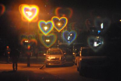 China Vidros de papel da difração do coração com a lente da difração do coração à venda