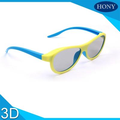 Cina Vetri di plastica reali 3D di D per i vetri blu del cinema di giallo arancio degli adulti in vendita