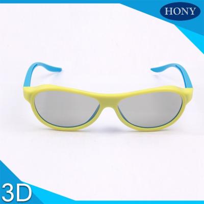 Cina Vetri di plastica reali 3D di D per i vetri blu del cinema di giallo arancio degli adulti in vendita