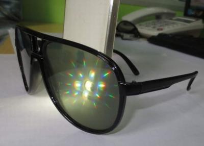 China Schwarze Plastikbeugungs-Gläser, 13500 Linien Smaragdfeuerwerks-Gläser zu verkaufen