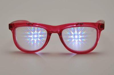 China Plastic 3D Vuurwerkglazen met 1.0mm de Laserlenzen van pvc of van het HUISDIER Te koop