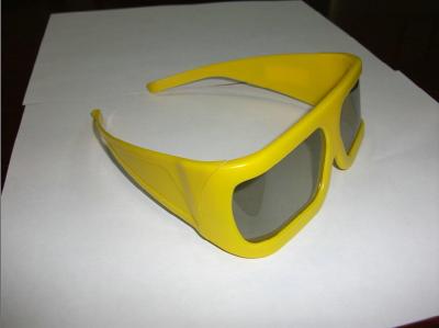 Cina Vetri polarizzati lineari 3D della struttura di plastica gialla per il museo di tecnologia in vendita