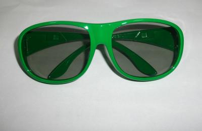 China Groene Lineaire Gepolariseerde 3D Glazen Plastic Eyewear voor Film Te koop