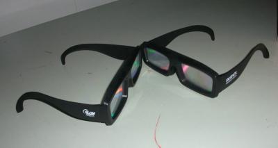 Китай Дизайнер ABS пластиковую рамку Радуга 3d фейерверки очки для просмотра фильмов продается