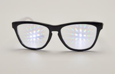 China Plastik-Gläser der Feuerwerks-3D fertigten Beugung, Regenbogengläser besonders an zu verkaufen