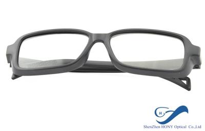 Cina I vetri di plastica 3D, circolare della struttura di plastica dell'eleganza degli uomini hanno polarizzato i vetri del computer 3D in vendita