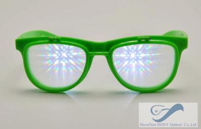 China Kinder färbten Gläser der Feuerwerks-3D, doppelte Beugungs-Gläser zu verkaufen