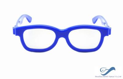 Chine Verres actifs de volet de cadre en plastique d'enfants, verres polarisés linéaires de Reald 3D à vendre