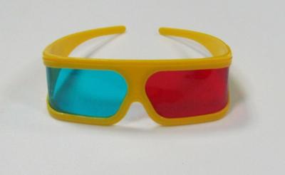 중국 빨간 플라스틱 입체 사진 3D 유리 및 컴퓨터 게임을 위한 청록색 반대로 찰상 판매용