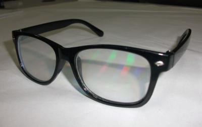 China Vidros pretos para fogos-de-artifício, vidros de vista da difracção 3D do quadro do arco-íris à venda