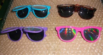 China Defraction, das Gläser der Feuerwerke 3d des bunten Rahmens mit besonders angefertigt zerreibt zu verkaufen