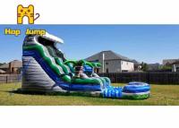 China 20ft 22ft Commercial Grade Inflatable Water Slide For Poolside for sale