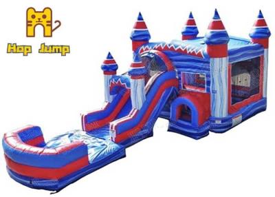 Cina Buttafuori gonfiabili del castello del marmo di Coloful combinati con gli acquascivoli in vendita