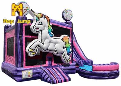 Cina Pozzo asciutto bagnato della palla di 14ft 15ft Unicorn Combo Bounce House With in vendita