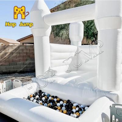 Cina saltatore gonfiabile dei bambini della Camera del castello dei buttafuori di nozze bianche del PVC di 10ft 0.55mm in vendita