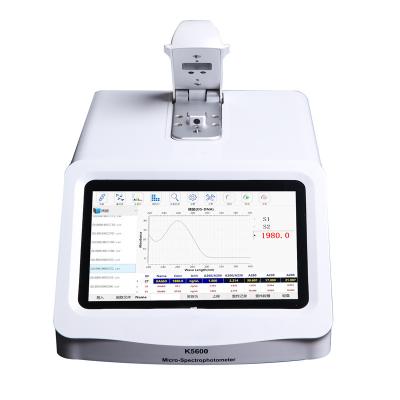 China K5600 Spektrofotometer WIFI-Fern-ISO der Nukleinsäure-Nanodrop Microvolume zu verkaufen
