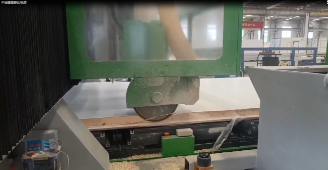 Close-up view of processing center components