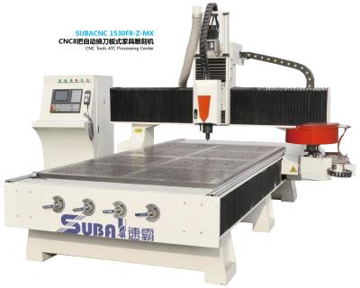 China 1530 Automatic Knife Changing Wood Door Furniture Carving Machine for sale