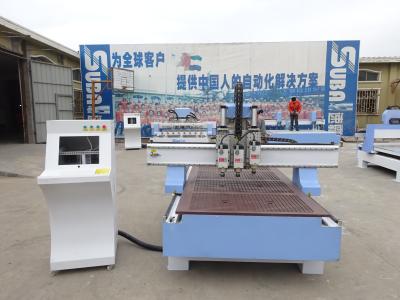 China Wooden Furniture CNC Engraving Machine Doors Windows Three Head 1325F3-MX for sale