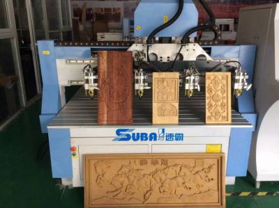 China Solid Wood Cabinet Door CNC Carving Machine Four Spindle 1618F4 for sale