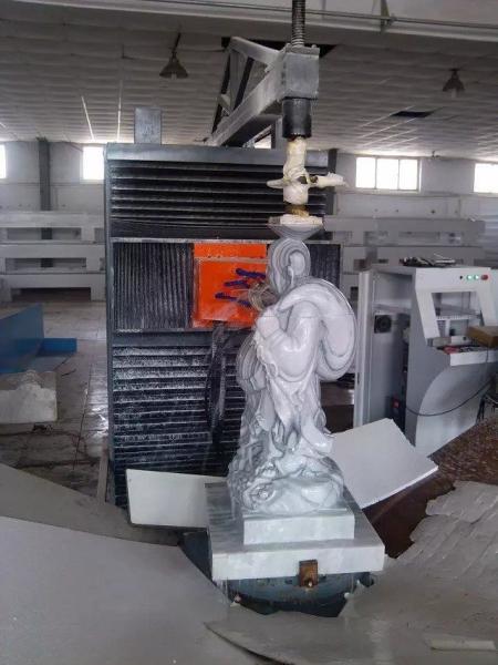 Quality CNC Control Stone Carving Machine Stone Building Railing Relief for sale