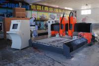 Quality 1325 Double Spindle Plane Stone Carving Machine With Two Rotary CNC Router for sale
