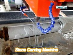 1325 double spindle plane stone carving machine with two rotary cnc router