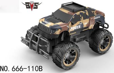China Electric Remote Control Toy Car Pickup Truck off-road Climbing Vehicle RC Toy Car for Children Play 666-110B for sale