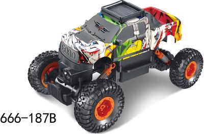 China 2019 Electric remote control toy car 2.4G wireless remote control 1:16 high-speed off-road climbing car toy 666-187B for sale
