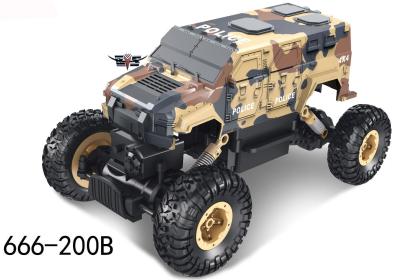 China Electric RC toy car 2.4Ghz wireless remote control 1:16 high-speed stunt vehicle truck climbing car toy 666-200B for sale