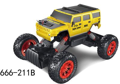 China New Bright Electric RC toy car 2.4Ghz race up remote control 1:14 monster RC climbing car toy for kids' fun 666-211B for sale
