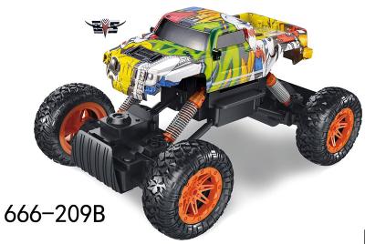 China New Bright Electric RC toy car 2.4Ghz race up remote control 1:14 monster RC climbing car toy for kids' fun 666-209B for sale