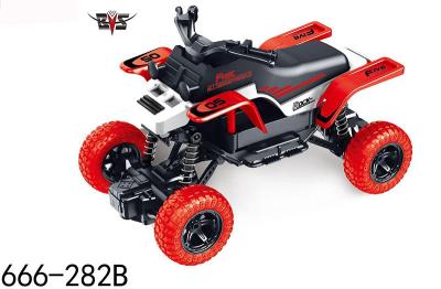 China Electric RC toy car monster truck remote control 1:18 RC red climb motorcycle car toy for kids Christmas gift 666-282B for sale