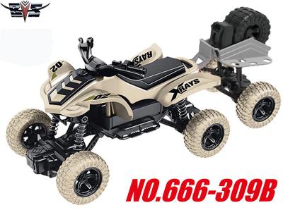 China Electric RC climbing toy car 6 wheels drive remote control 1:18 RC climbing toy car kids car gift 666-309B for sale
