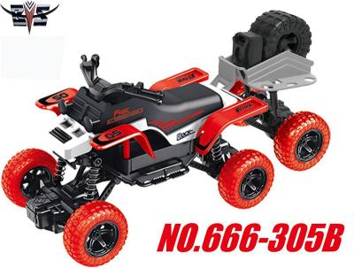 China Electric RC racing  motorcycle toy car 6 wheels drive remote control 1:18 race motorcycle toy car kids car gift 666-305B for sale