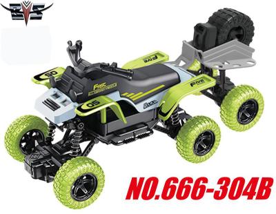 China Electric RC racing  motorcycle toy car 6 wheels drive remote control 1:18 race motorcycle toy car kids car gift 666-304B for sale