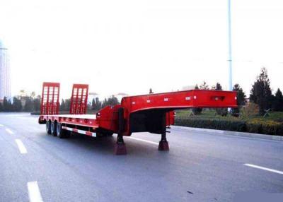 低い半ベッドのトレーラ トラック 3 の車軸 80 トン負荷の構造機械のための 17m
