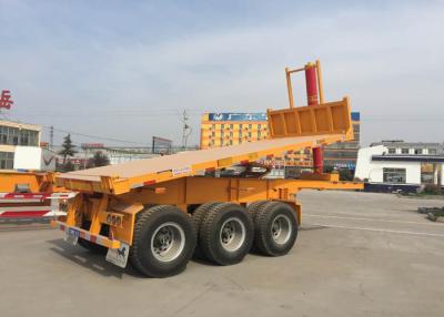 China Hydraulic Cylinder Tipper Semi Trailer Dump Truck  For 20 Feet Or 40 Feets Container for sale