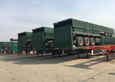 China ISO Dropside Semi Trailer Truck 3 Axles Semi Truck With Trailer for sale