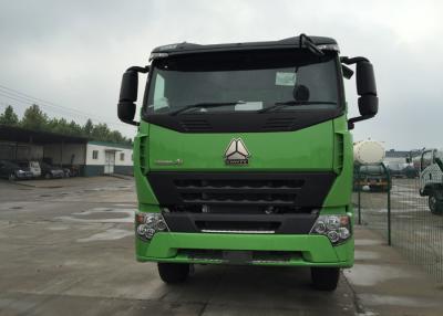 China 10 Wheels Lemon Green Tipper Dump Truck , Low Fuel Consumption Heavy Dump Truck for sale