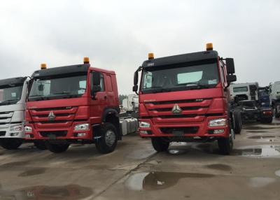 China Mining Industry Sinotruk Howo Dump Truck 336HP 6X4 RHD 30 Ton White / Red / Green for sale