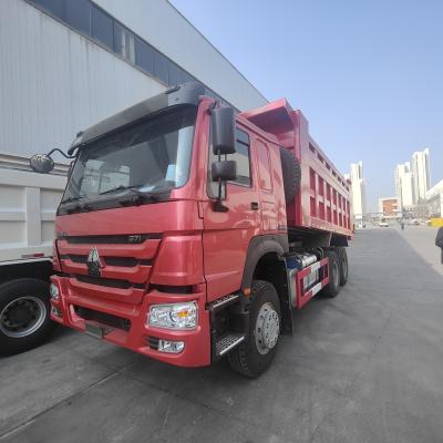 China RED SINOTRUK HOWO 371HP 6x4 TIPPER DUMP TRUCK LHD for sale