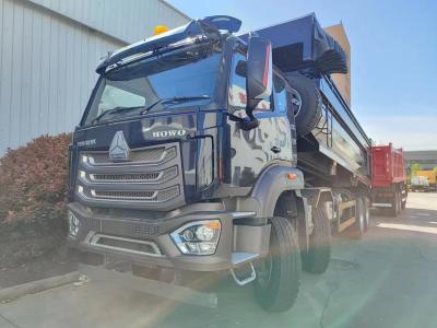 LHD 8×4 10 바퀴 HOWO 내보자 덤프트럭 높은 마력 371HP