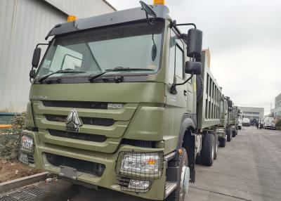 China RHD 6×4 10wheels ZZ3257V3847B1R 400HP Green HOWO Tipper Truck High Horsepower for sale