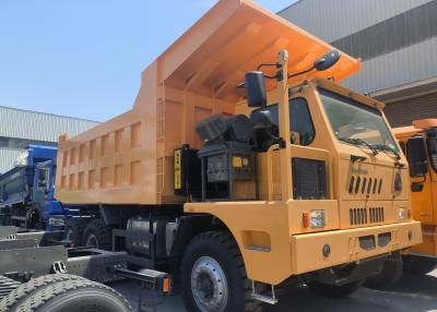 Cina Sinotruk Howo Mining Tipper Dump Truck 90Tons 6 × 4 Corpo di carico in acciaio ad alta resistenza in vendita